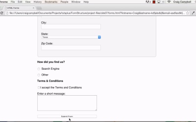 Solid HTML Form Structure - Client Side Validation
