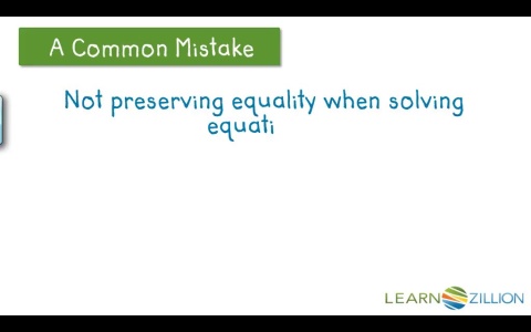 Understand a linear equation with one solution - for teachers ...