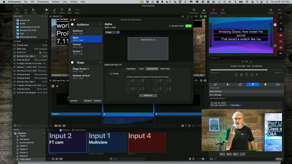 ProPresenter 7 Live training and Q&A--July 20, 2023