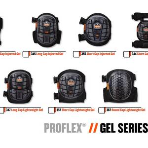 Extra Long Cap Injected Gel Knee Pad | Ergodyne