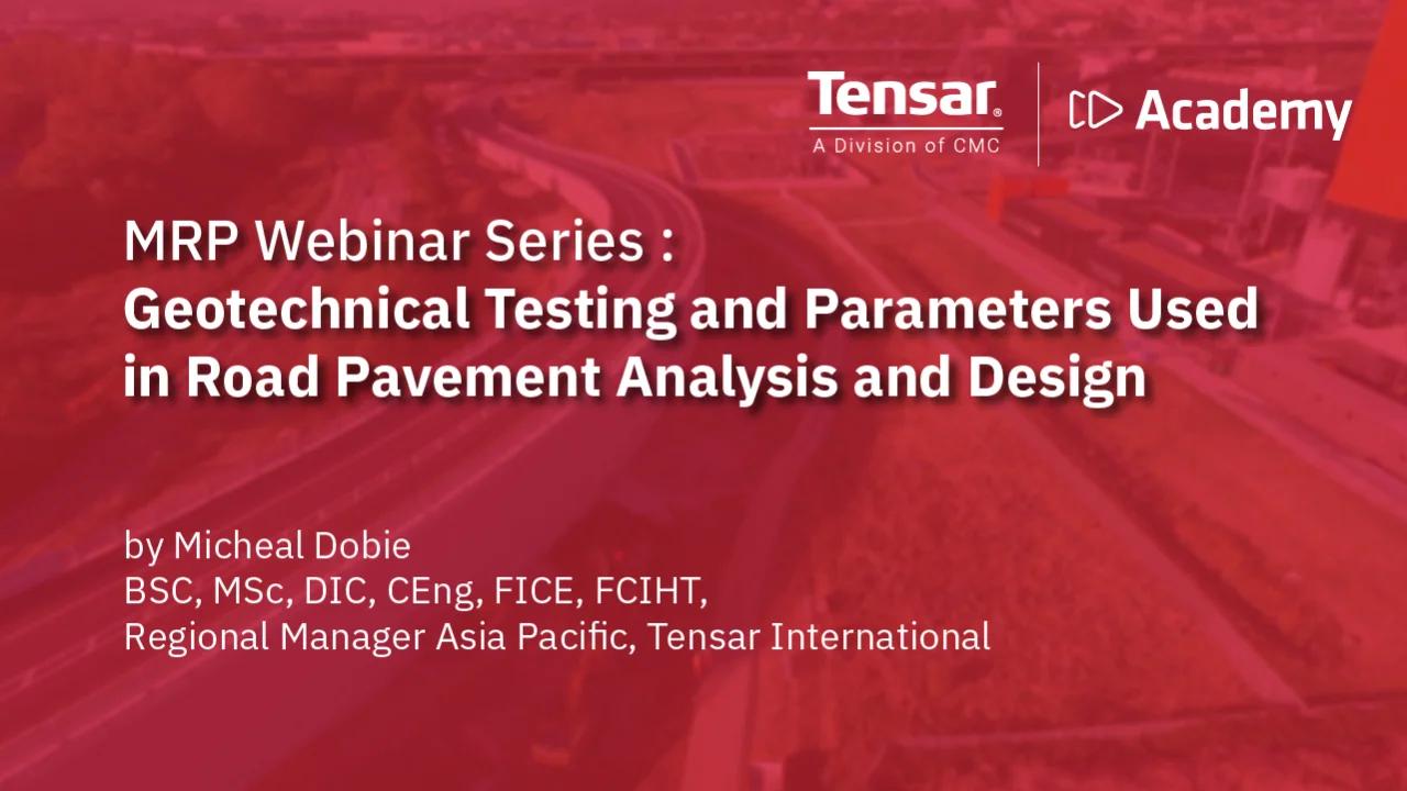 Geotechnical Testing and Parameters Used in Road Pavement Analysis and ...