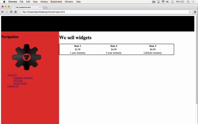 Introduction to HTML - Tables