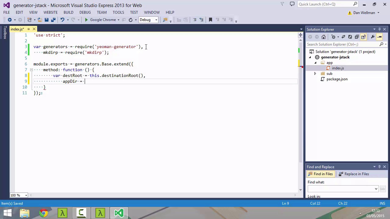 Create a Custom Yeoman Generator - Working With Directories Inside a Generator