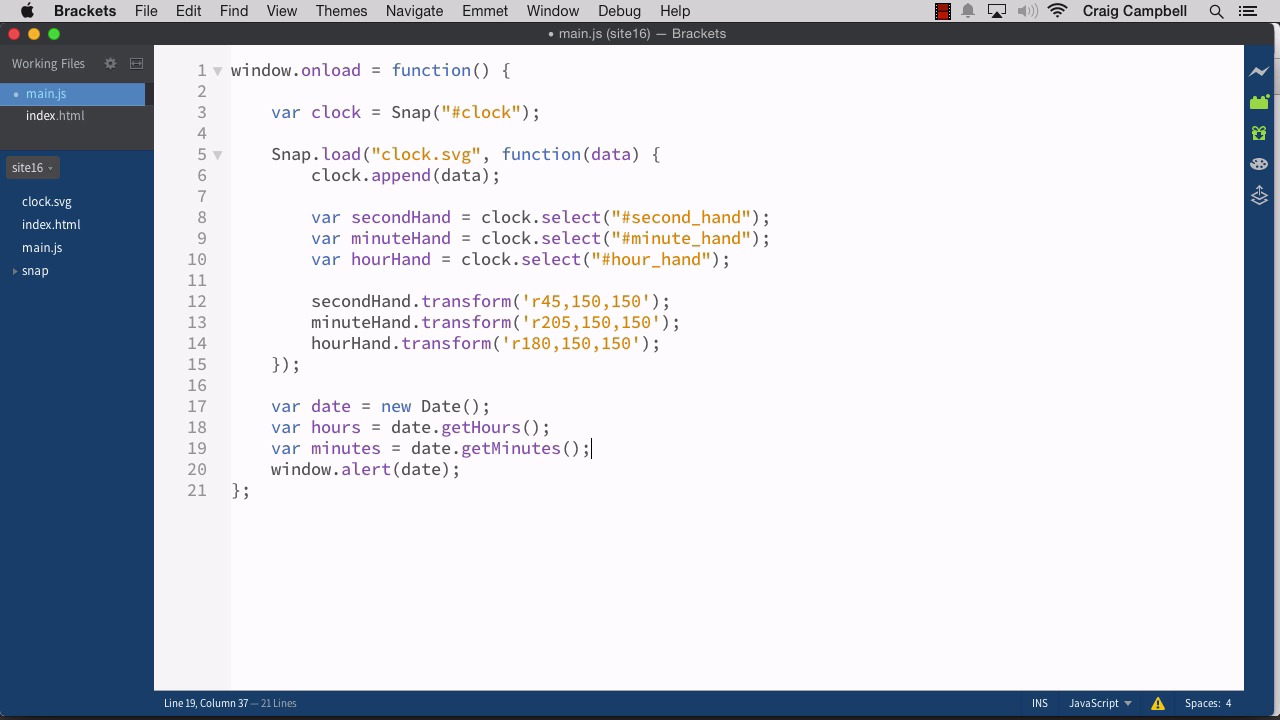 Animating With Snap.svg - Pulling the Current Time