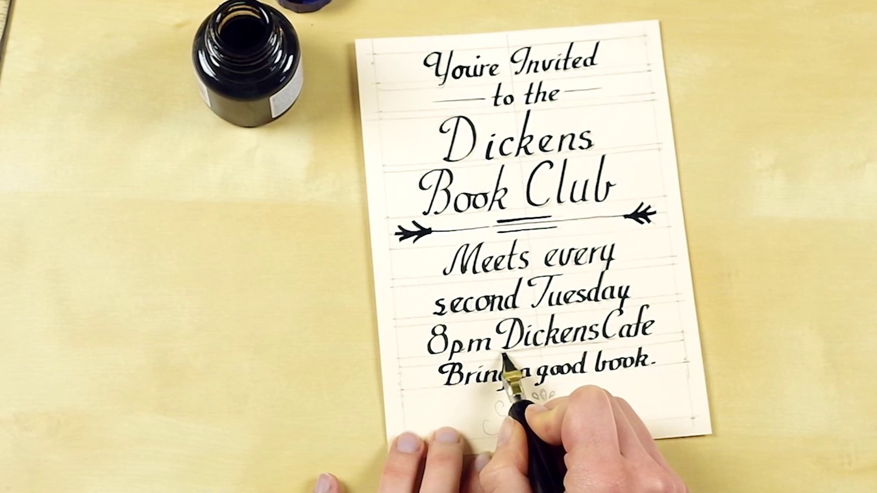 The Art of Calligraphy: Roundhand Script - Ink the Embellishments