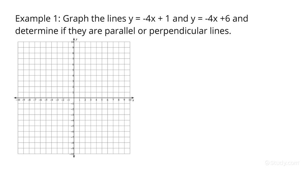 How to Identify Parallel and Perpendicular Lines | Geometry | Study.com
