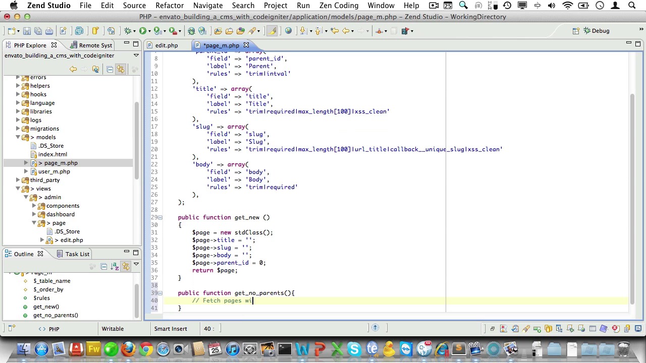 Build a CMS in CodeIgniter - Managing Pages Nesting Build a CMS in CodeIgniter - Managing Pages Nesting