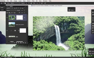 Creative Lighting Effects in Adobe Photoshop - The First Waterfall