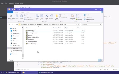 Propeller: Combining Bootstrap With Material Design - Setting Up Your Files