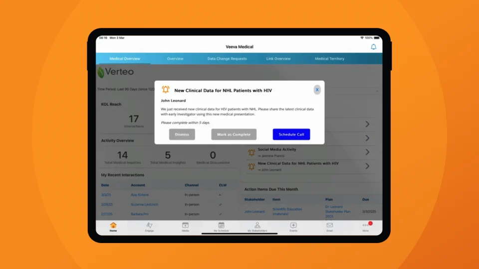 Driving MSL Effectiveness with Automated Suggestions | Veeva