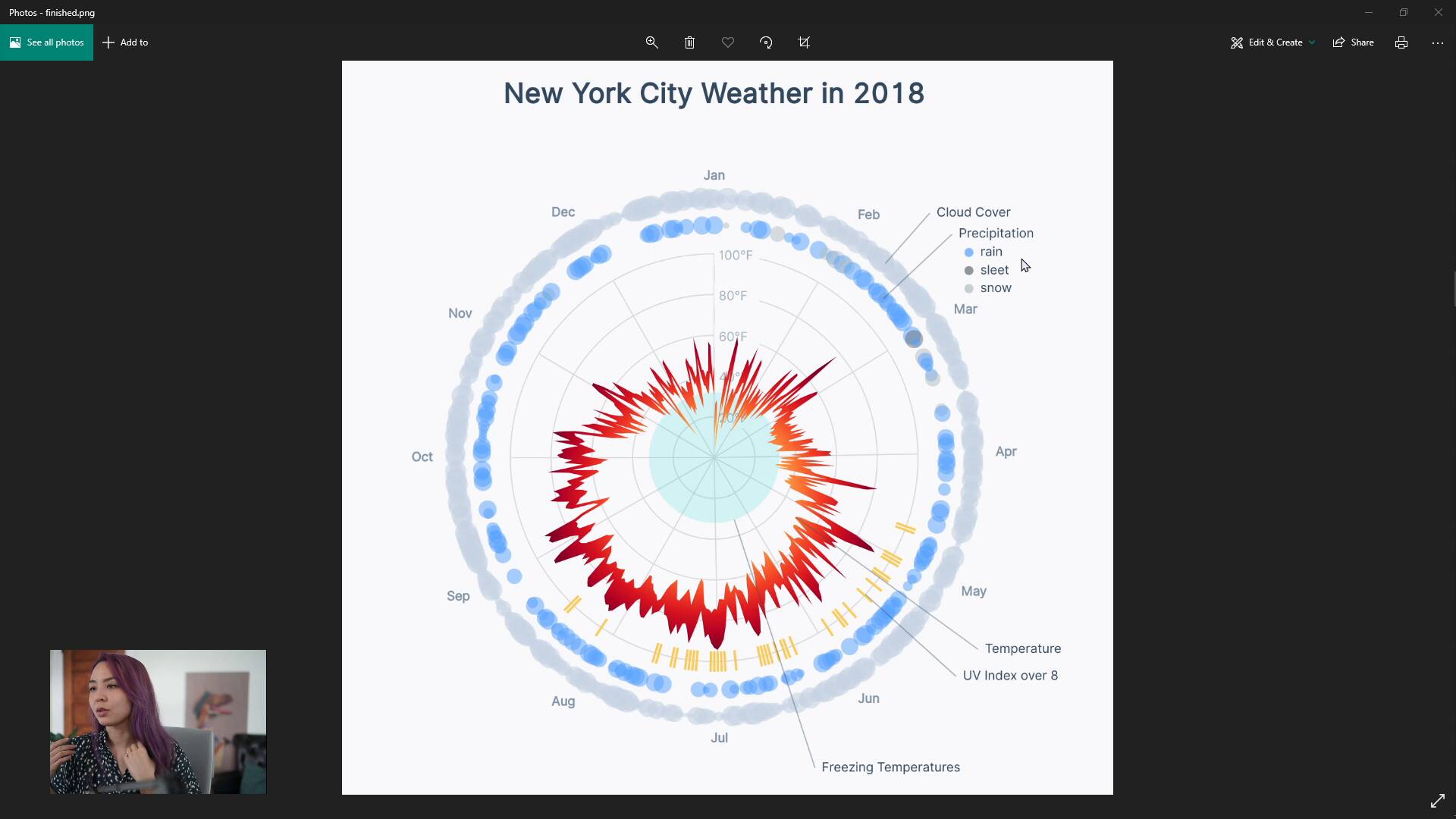 Radar Weather Chart - Fullstack D3 Masterclass - 7.1 | newline