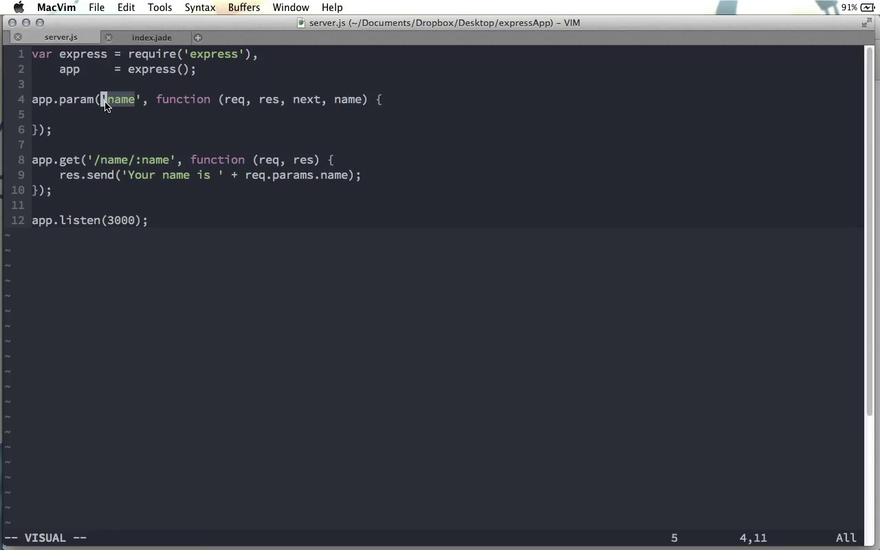 Getting Started with Express - Custom Middleware Based on Route Parameters Getting Started with Express - Custom Middleware Based on Route Parameters