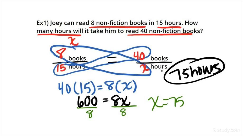 Solving a Word Problem on Proportions | Algebra | Study.com