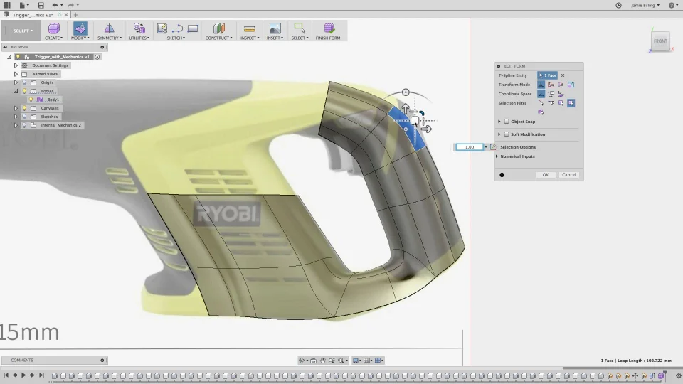 Fusion Help | Introduction to 3D modeling | Overview of Fusion modeling and workspaces | Autodesk