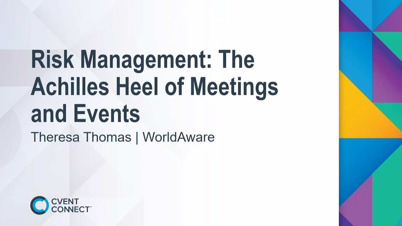 Risk Management - The Achilles Heel of Meetings and Events