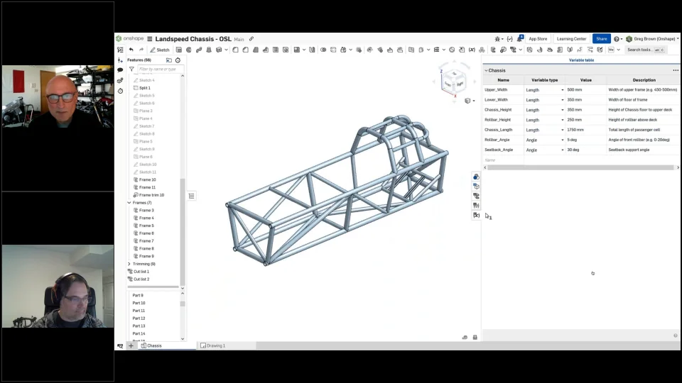 Onshape Frames: Fast, Efficient Structural Framing
