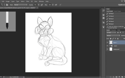 Digital Drawing 101: Drawing Animals - Exaggerate Lines to Create a ...