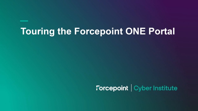 Forcepoint Cyber Institute