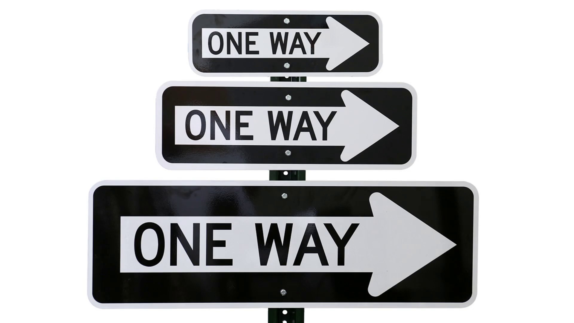 One Way Right Arrow Symbol Sign - R6-2R, SKU: X-R6-2R