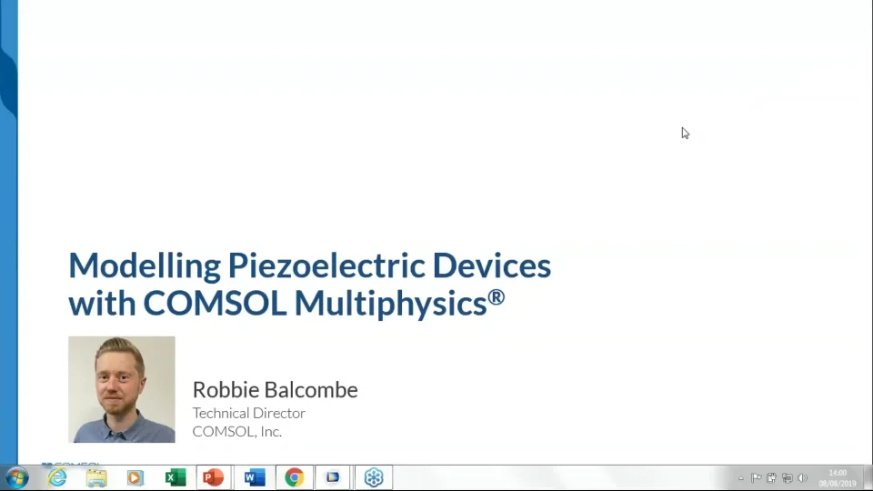Modeling Piezoelectric Devices in COMSOL Multiphysics®