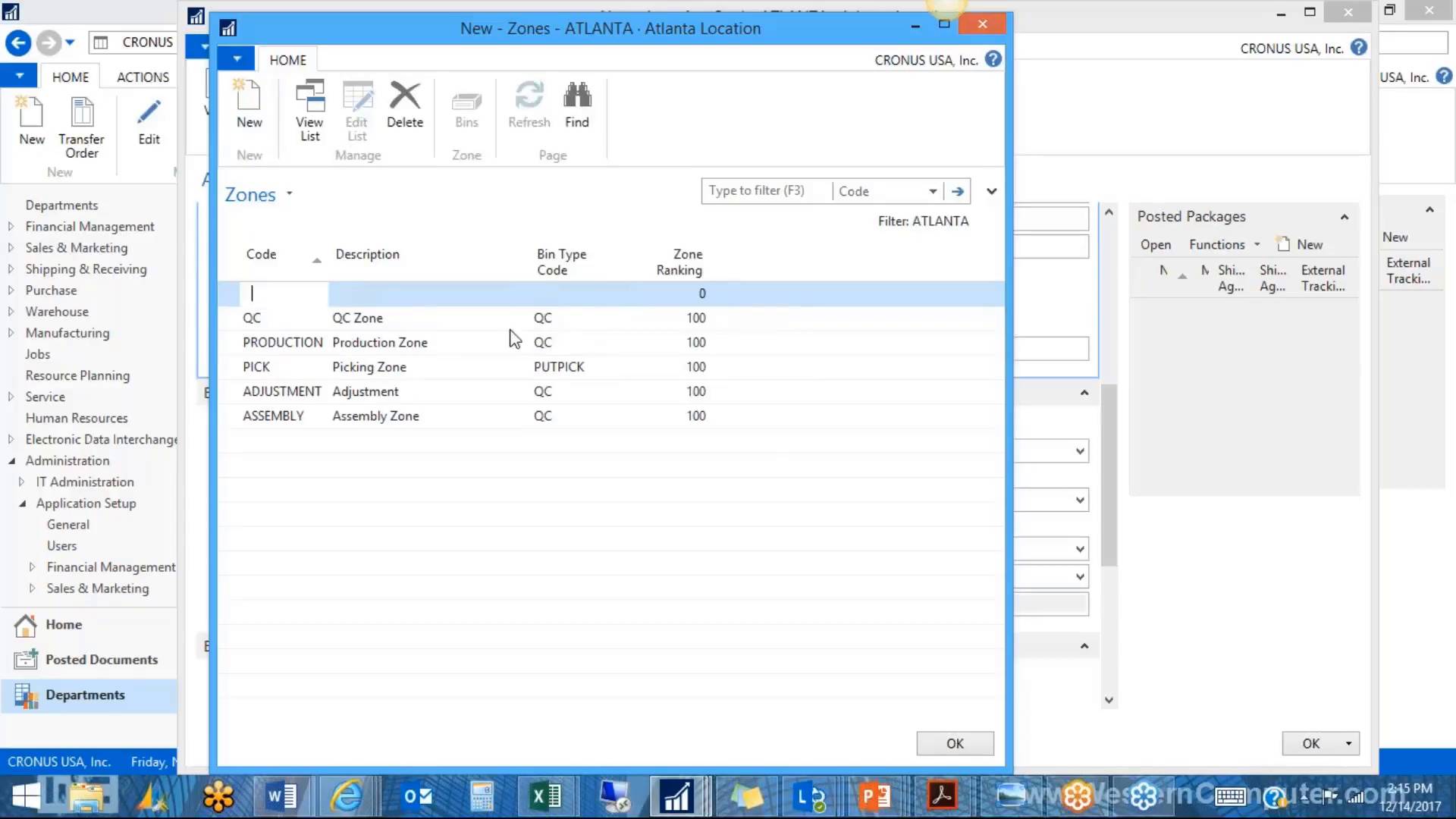 Warehouse Setup and Manufacturing Setup in Microsoft Dynamics NAV ...