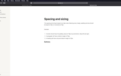Designing for WordPress - Defining Spacing and Sizing