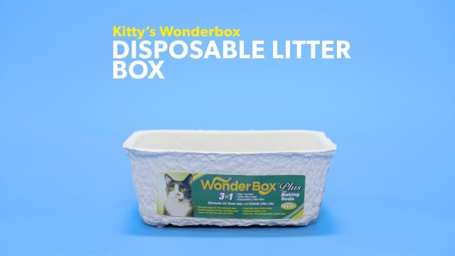 Kitty's Wonderbox Disposable Litter Box, 2-in-1 Functionality ...