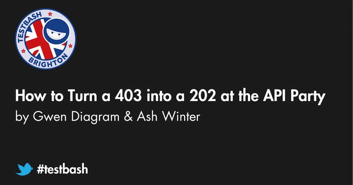 How to turn a 403 into a 202 at the API Party - | Ministry of Testing