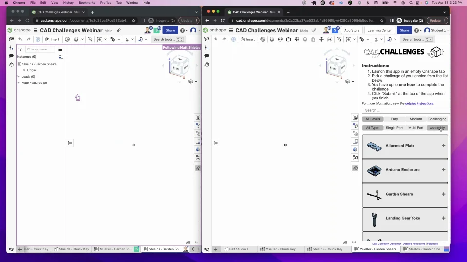 Hone your Onshape Skills with the CAD Challenges App