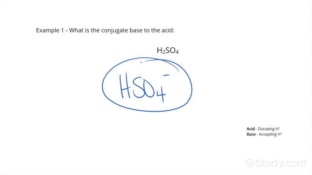 How to Find the Conjugate of an Acid | Chemistry | Study.com