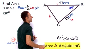 Area of a Non-Right Angled Triangle #2 | VividMath — US