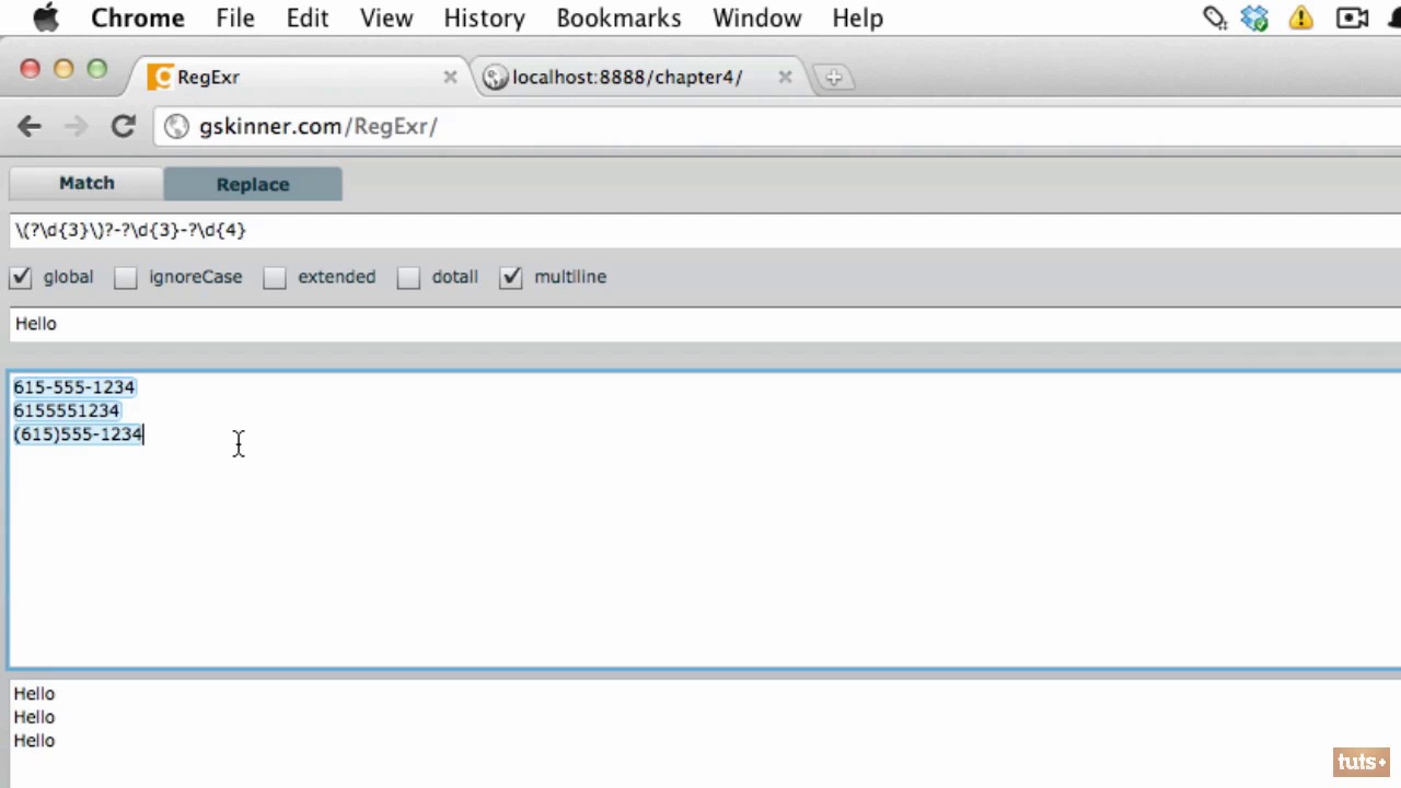 Regular Expressions: Up and Running - An Advanced Phone Number Expression