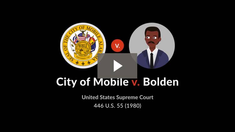 City of Mobile v. Bolden, 446 U.S. 55 (1980): Case Brief Summary - Quimbee