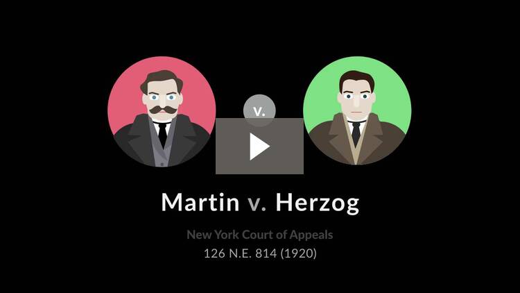 Martin v. Herzog - Case Brief - Quimbee