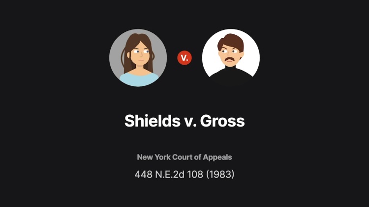 Shields v. Gross, 58 N.Y.2d 338, 461 N.Y.S.2d 254, 448 N.E.2d 108 (1983): Case Brief Summary ...