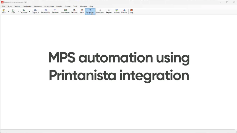 Managed Print Service (MPS) automation with Printanista and e-automate